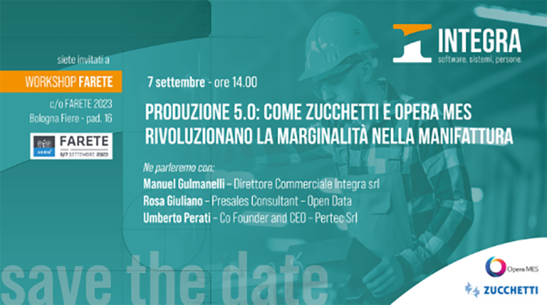 Workshop sulla produzione a FARETE 2023 - Integra